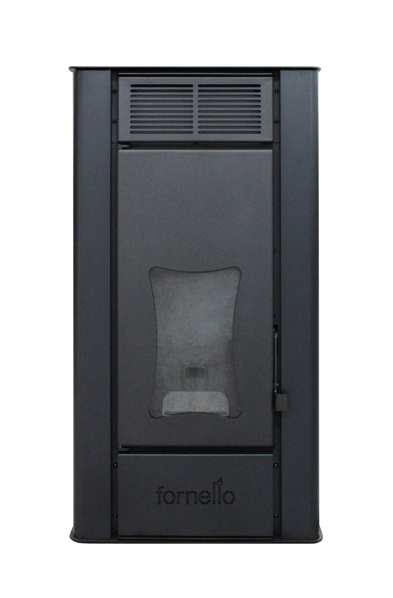 Pachet Termosemineu peleti Fornello SERENA W25, 25 kw, culoare Ivory ...